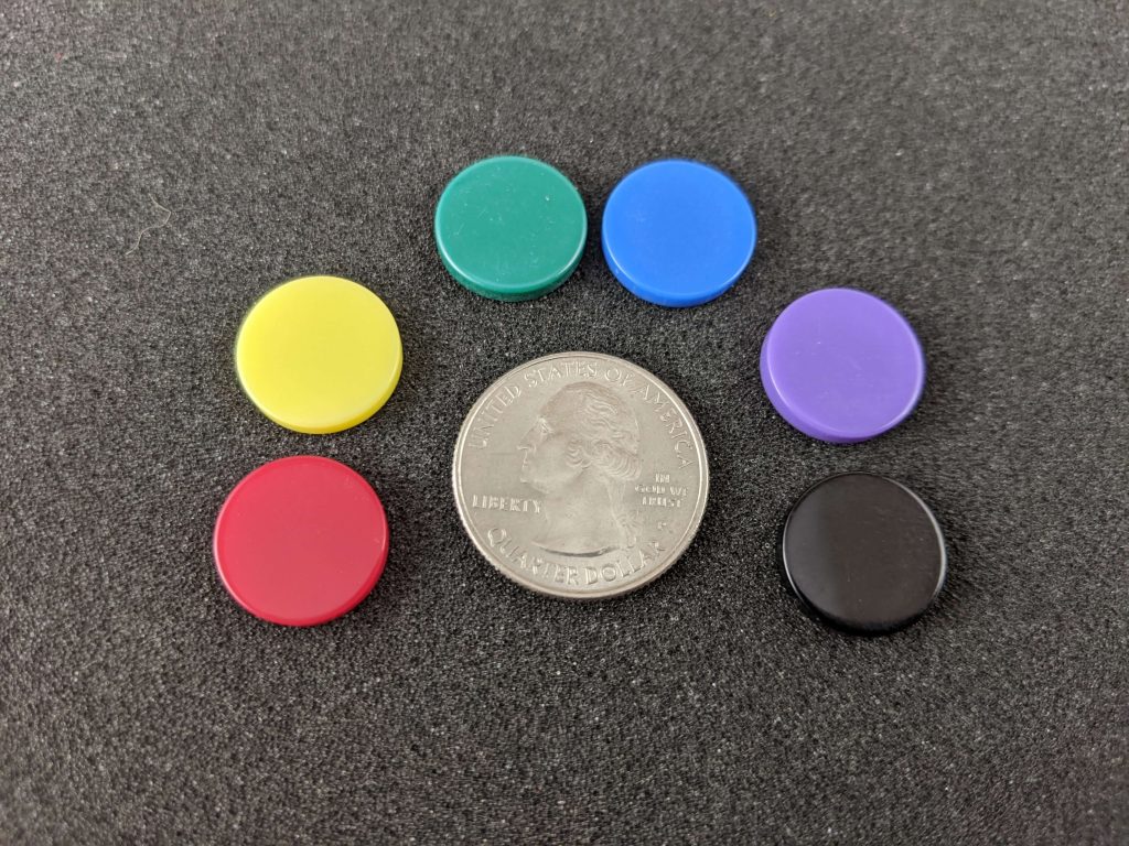 Small plastic discs (10 pack) - Board Game Modder