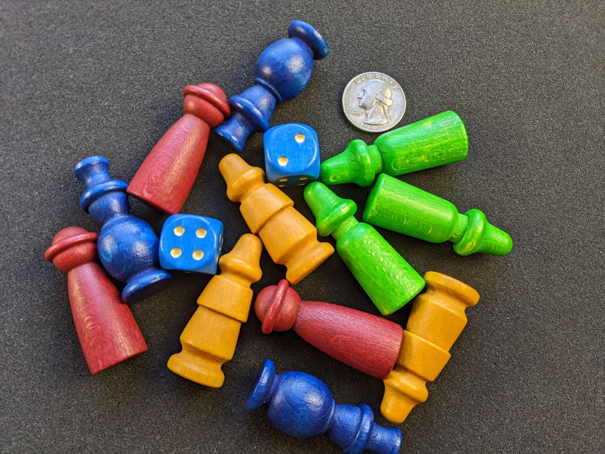 Large wooden pawn set - Board Game Modder