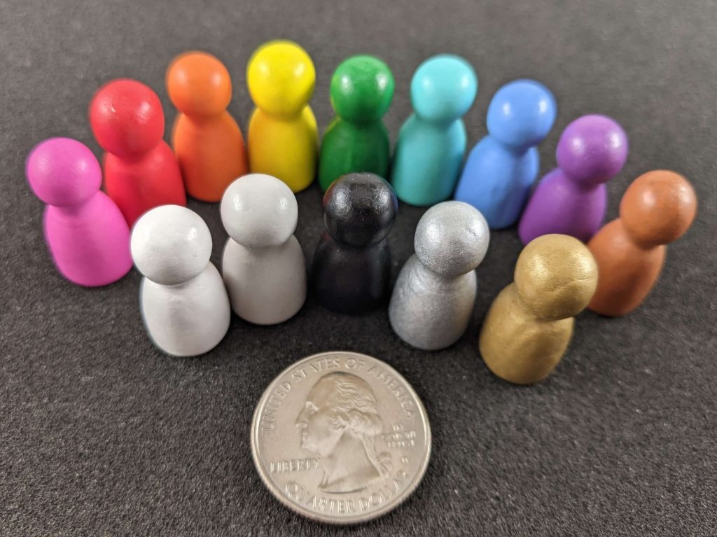 24x12mm Pawns | Board Game Pieces - Board Game Modder